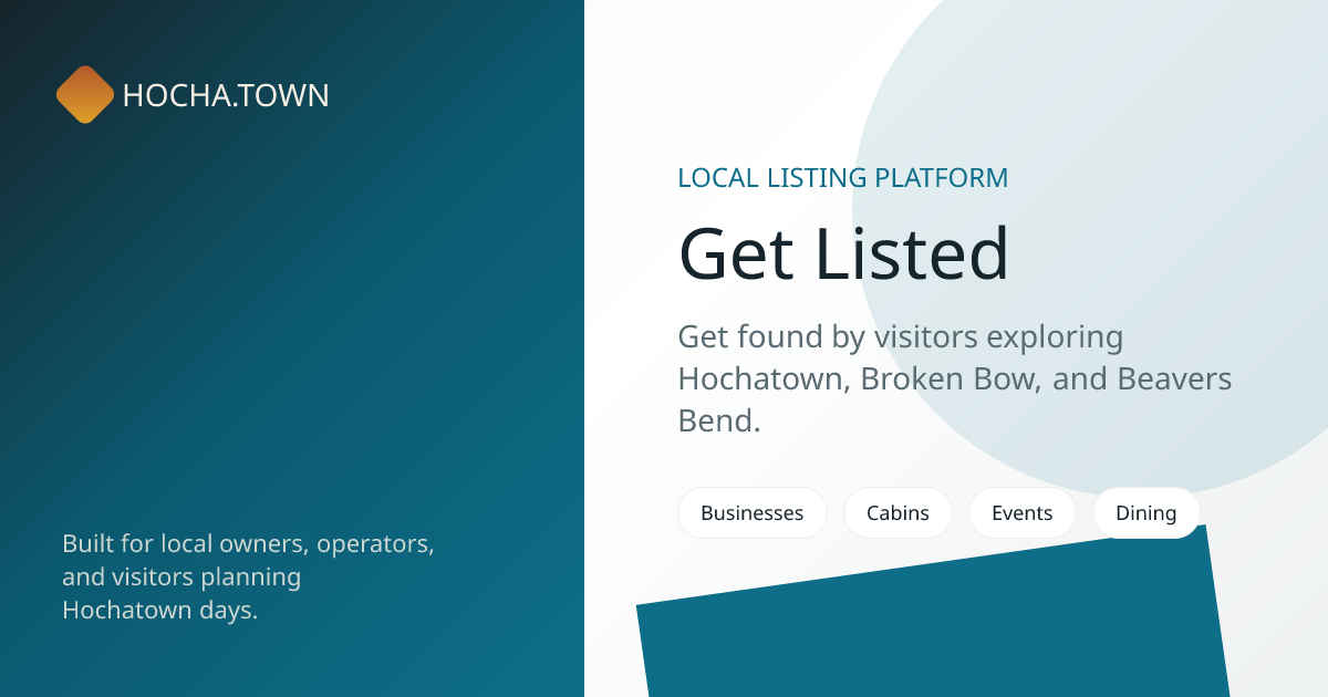 Get Listed on Hocha.town - Get Found by Visitors | Hocha.town